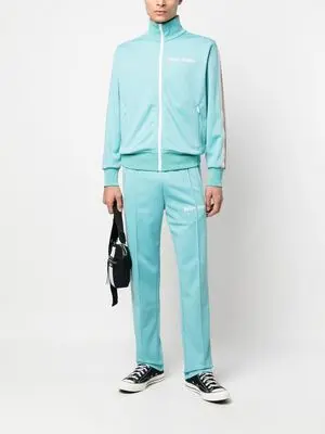 Palm Angels Logo-print Zip-up Track Jacket - Blue