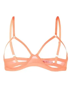 MAISON CLOSE Corps À Corps Neon Cut-out Bra - Orange