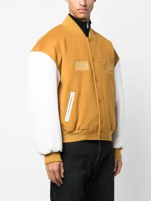 VTMNTS College Varsity Bomber Jacket - Yellow