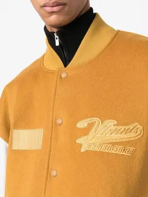 VTMNTS College Varsity Bomber Jacket - Yellow