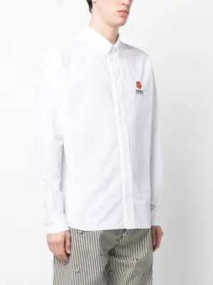 Kenzo Boke Flower-embroidered Button-down Shirt