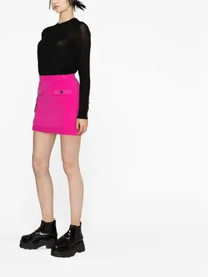 Michael Kors Buttoned Knitted Jumper - Black