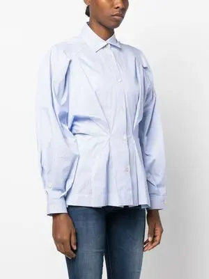 Palmer//harding Gathered-waist Shirt