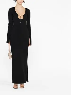 16Arlington Square-neck Long-sleeve Dress