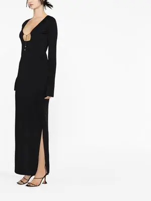 16Arlington Square-neck Long-sleeve Dress