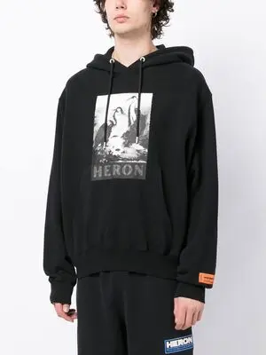 Heron Preston Halftone Heron Graphic Hoodie