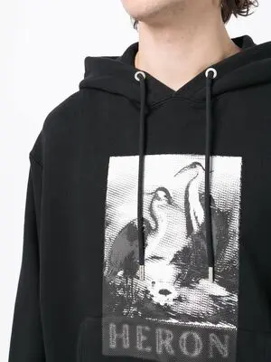 Heron Preston Halftone Heron Graphic Hoodie