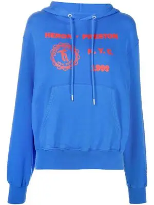Heron Preston Medieval Graphic Hoodie - Blue