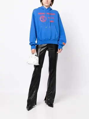 Heron Preston Medieval Graphic Hoodie - Blue