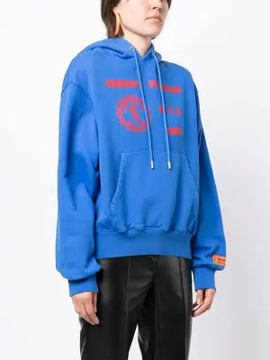 Heron Preston Medieval Graphic Hoodie - Blue