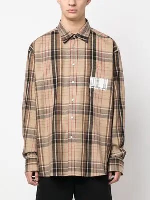 VTMNTS Plaid-check Long-sleeve Shirt