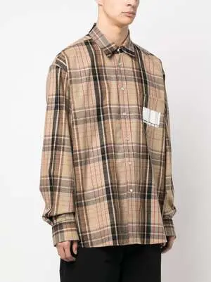 VTMNTS Plaid-check Long-sleeve Shirt