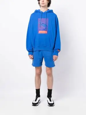Heron Preston Logo-patch Track Shorts