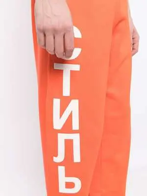 Heron Preston Logo-print Track Pant - Orange