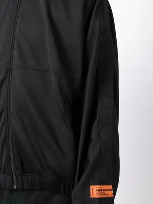 Heron Preston Logo-print Zip-up Jacket - Black