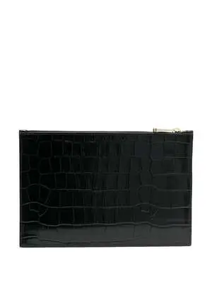 ASPINAL OF LONDON Croco-embossed Pouch