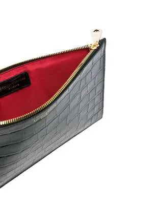 ASPINAL OF LONDON Croco-embossed Pouch