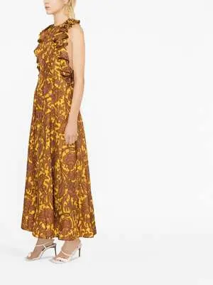 Zimmermann Tiggy Floral-print Halter Dress