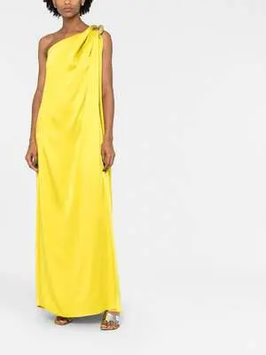 Stella McCartney Asymmetric Crystal Embellished Gown