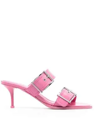 Alexander McQueen 75mm Buckled Leather Sandals