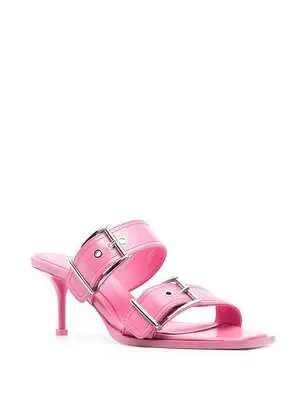 Alexander McQueen 75mm Buckled Leather Sandals