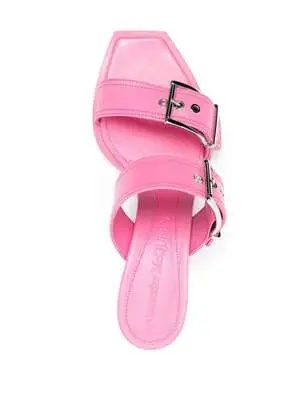 Alexander McQueen 75mm Buckled Leather Sandals