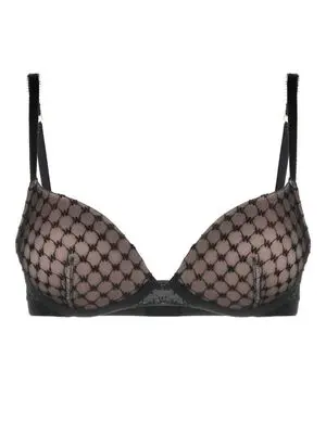 Wolford Monogram-pattern Demi Bra