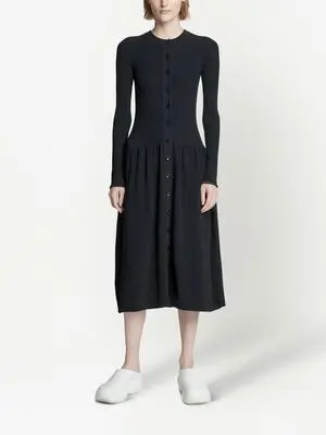 Proenza Schouler White Label Ribbed-knit Button-fastening Dress