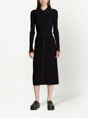 Proenza Schouler White Label Ribbed-knit Midi Skirt
