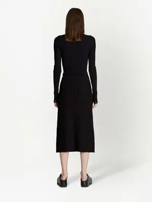 Proenza Schouler White Label Ribbed-knit Midi Skirt