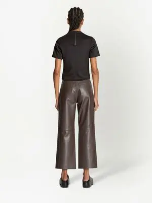 Proenza Schouler White Label Scuba Cropped Jersey T-shirt