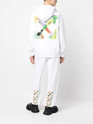 Off-White Arrows Long-sleeve Hoodie - White