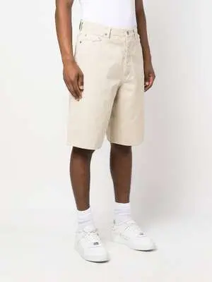 Off-White Canvas Shorts - Neutrals