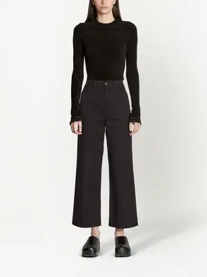 Proenza Schouler White Label Cropped Cotton Twill Culottes