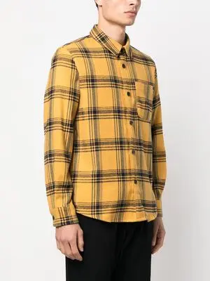 A.p.c. Check-print Long-sleeve Shirt