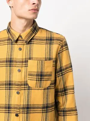 A.p.c. Check-print Long-sleeve Shirt
