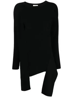 ONEFIFTEEN Asymmetric-hem Knit Sweater