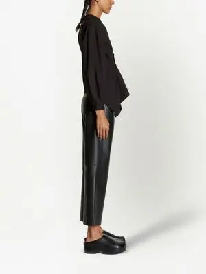 Proenza Schouler White Label V-neck Cotton Poplin Top