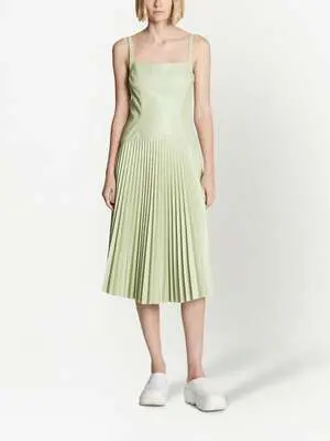 Proenza Schouler White Label Faux-leather Midi Dress