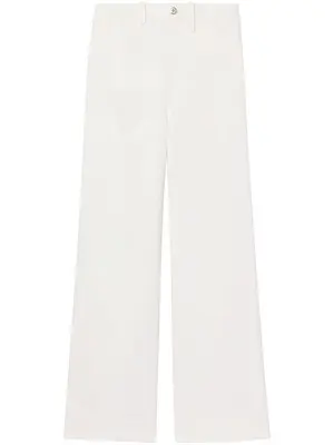Proenza Schouler White Label Cropped Twill Culottes - White