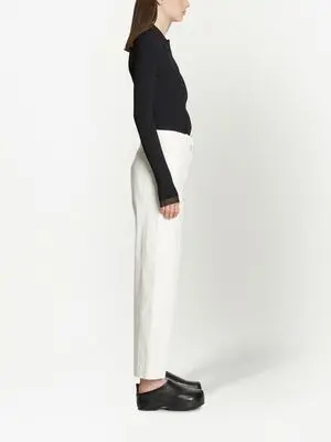 Proenza Schouler White Label Cropped Twill Culottes - White