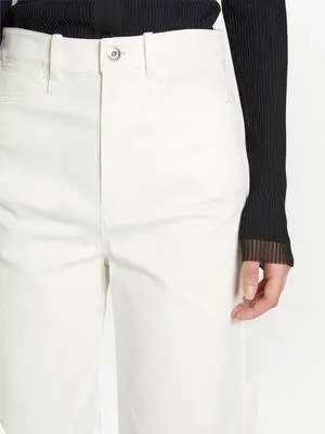 Proenza Schouler White Label Cropped Twill Culottes - White