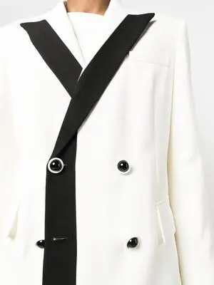 Casablanca Contrast-lapel Double-breasted Blazer