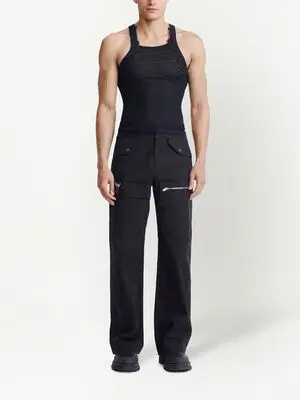 DION LEE Lock Tank Top - Black