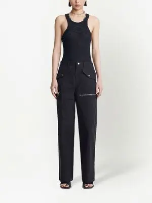 DION LEE Lock Tank Top - Black