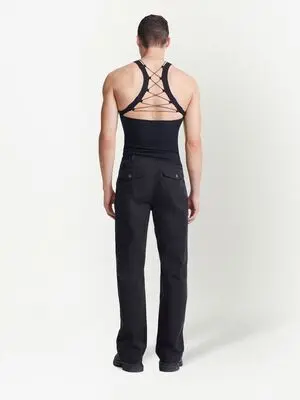 DION LEE Lock Tank Top - Black