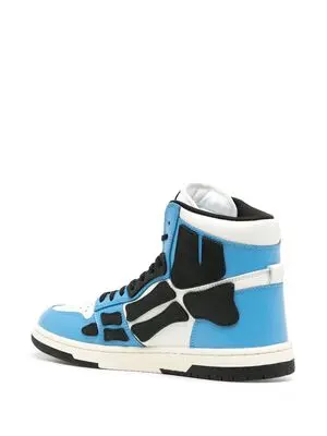 Amiri Skel Top High-top Leather Sneakers - Blue