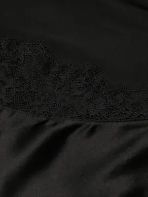 MAISON CLOSE Lace-trim Bodysuit - Black