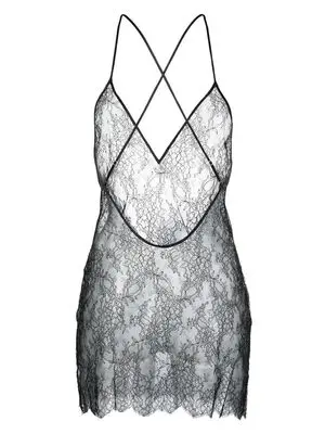 MAISON CLOSE Floral-lace Short Dress