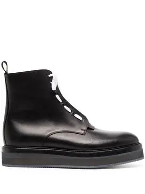 NICOLAS ANDREAS TARALIS Leather Lace-up Ankle Boots